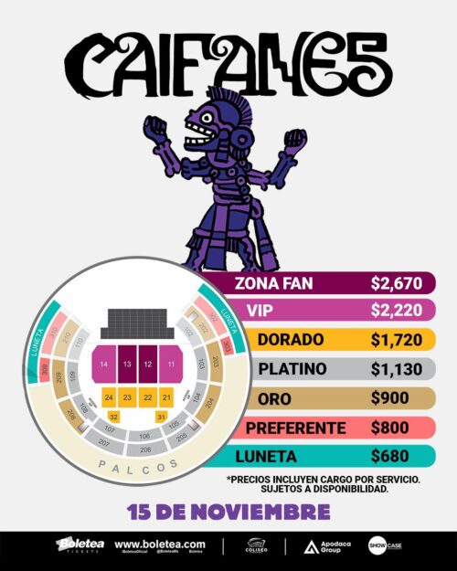 CAIFANES TORREÓN 2025 COLISEO CENTENARIO