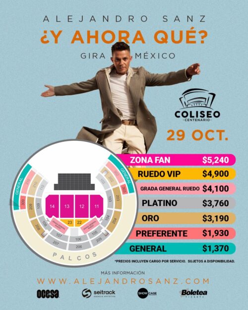 ALEJANDRO SANZ TORREÓN 2025 COLISEO CENTENARIO