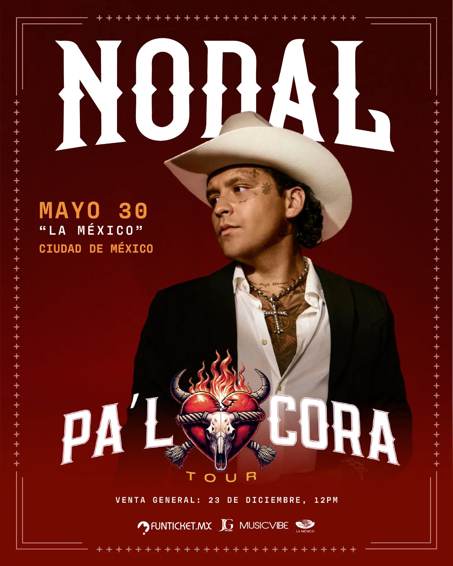 CHRISTIAN NODAL CDMX 2026 PLAZA DE TOROS LA MÉXICO
